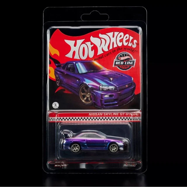 RLC HOT WHEELS Nissan Skyline GT-R R34 Open Hood Chameleon Purple ...