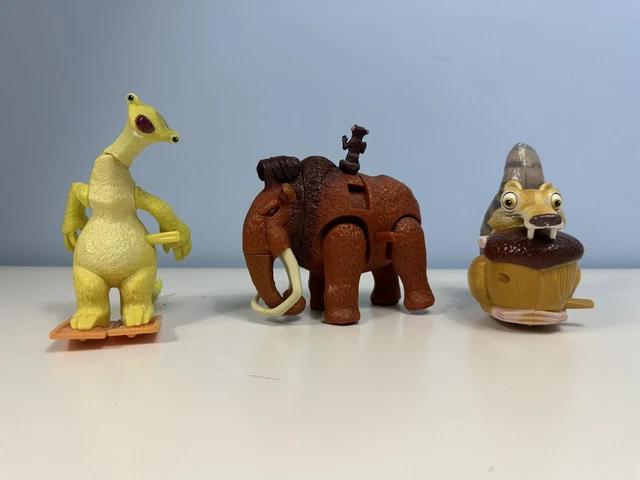 COMPLETE COLLECTION ICE Age 2 Wind Up Figures 2005 Mattel Sid, Scrat ...