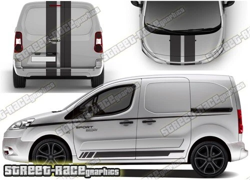 CITROEN BERLINGO FULL 006 sport van racing stripes decals graphics ...
