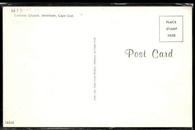 OUR LADY OF Lourdes Catholic Church Wellfleet Cape Cod Chrome Postcard ...