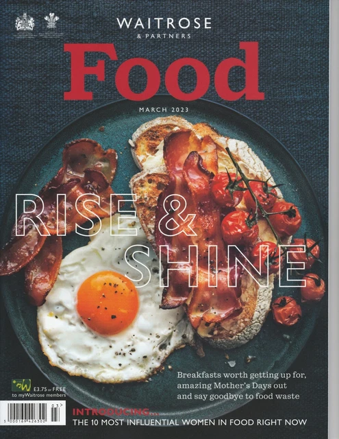 WAITROSE FOOD MAGAZINE - March 2023 - Rise & Shine £0.85 - PicClick UK