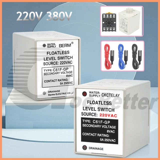 Water Level Controller Liquid Control Relay Switch With Socket 1no1nc Ac 220v Eur 9 36 Picclick Fr