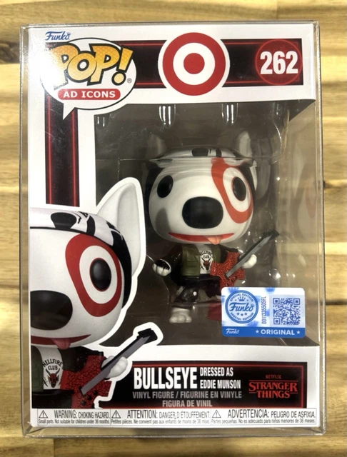 FUNKO POP! STRANGER Things Bullseye as Eddie Munson #262 Target WITH ...