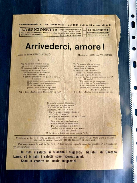 SPARTITI MUSICALI - copiella - Arrivederci, amore - E' piccerella ...