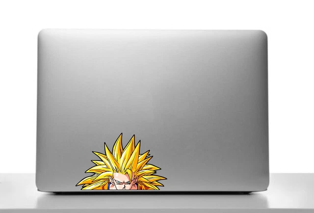 GOKU SSJ3 SAIYAN Peeker Peeking Vinyl Car Decals Anime Stickers Dragon ...