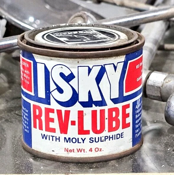 VINTAGE ISKY CAM LUBRIFIANT boîte CAN arbre à cames iskendrien ancien ...