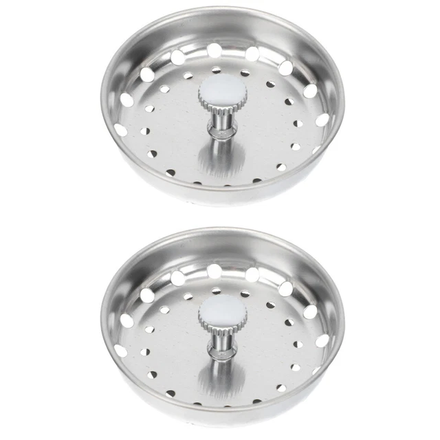 2 PZ FILTRO bagno perdite acqua lavello inox copertura scarico ...