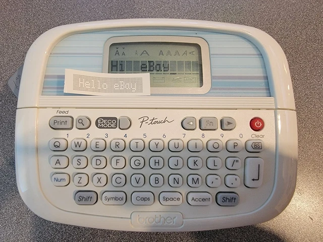 BROTHER PTOUCH PT-90 Personal Label Maker Labeler Thermal Printer ...
