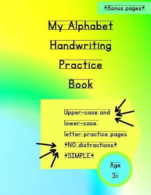 MY ALPHABET HANDWRITING Practice Book: Uppercase and lowercase letters ...