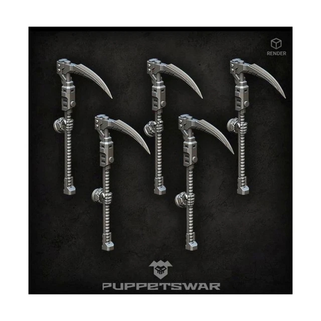 PUPPETSWAR SF INFANTRY Equipment/Weapons 32mm Storm Scythes (Left) Pack ...