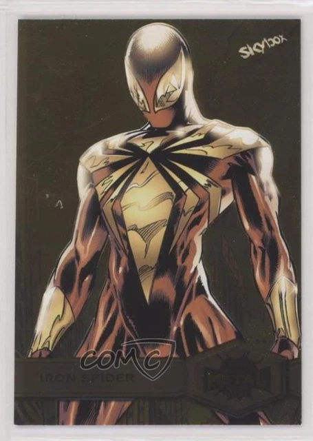 2022 MARVEL METAL Universe Spider-Man High Series Gold Light FX Iron ...
