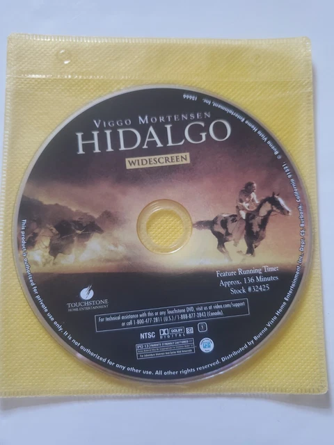 HIDALGO LOOSE DISC DVD Touchstone Pictures $2.00 - PicClick CA