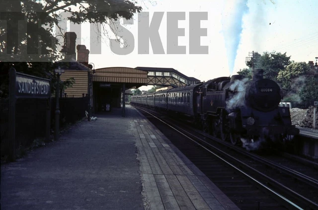 35MM SLIDE BR British Railways Steam Loco 80084 Class BR4 Sanderstead ...