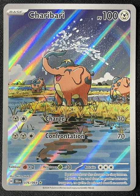 CARTE POKÉMON CHARIBARI AR 076/064 EV 6.5 Fable Nébuleuse FR Neuf EUR 9,90 - PicClick FR