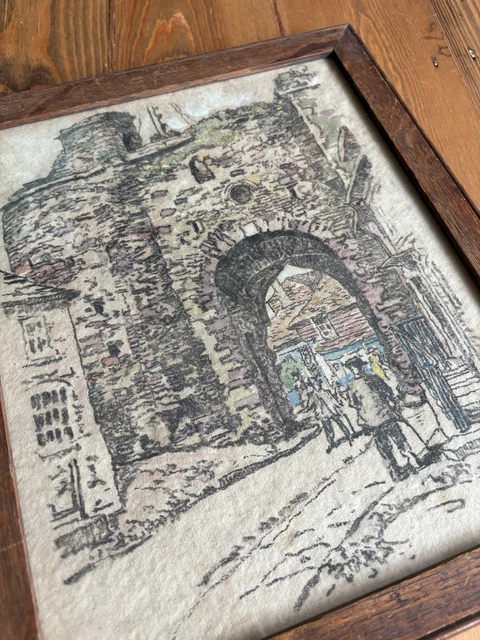 ARTIST INK & wash drawing Painting Attributed Rudolf Sauter 1895–77 ...