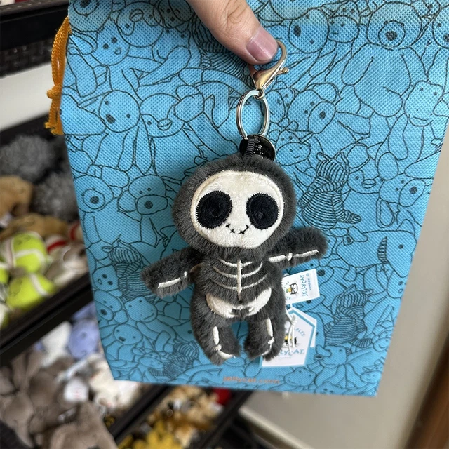 JELLYCAT SKELETON BOB Bag Charm/Keychain/Keyring,Cute Accessory New ...