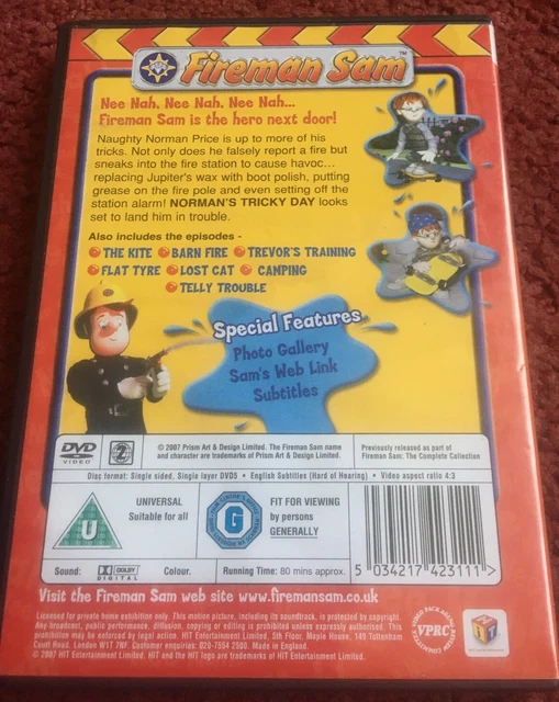FIREMAN SAM - Norman's Tricky Day (DVD, 2007) £2.00 - PicClick UK