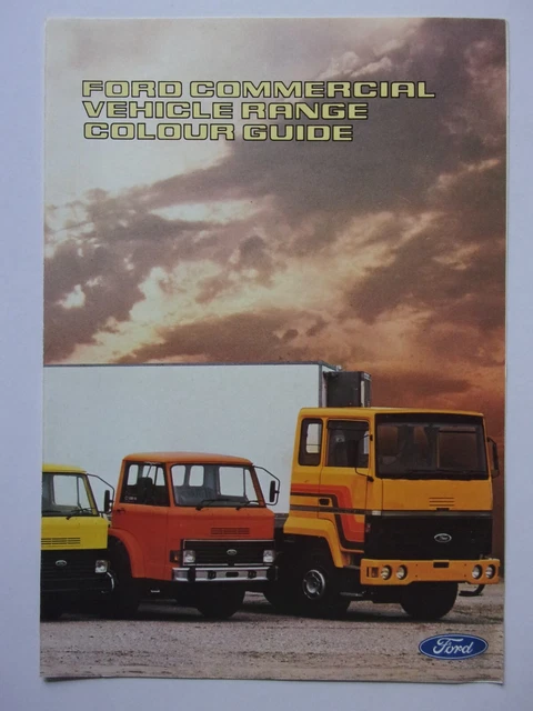 FORD TRANSIT A D SERIES TRANSCONTINENTAL orig 1978 UK Mkt Colour Guide ...