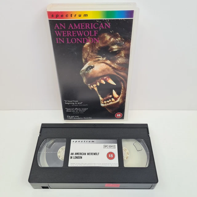 AN AMERICAN WEREWOLF in London - VHS - Tape - Next Work Day Post £5.99 ...
