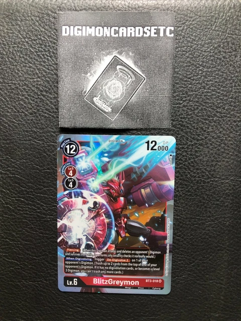 DIGIMON CARTE GAME BT3-018 Blitzgreymon Sr Special Ver. 1.5 English NM EUR 2,57 - PicClick FR