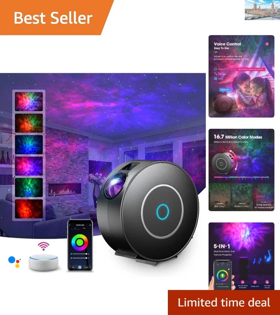 SMART 3D STAR Projector Light with RGB Adjustment & Voice Control for ...