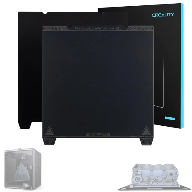 CREALITY UPGRADED K1 Max Smooth PEI Build Plate Kit (315*310mm ...