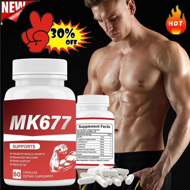 MK677 MAN SUPPORTS Promote Muscle Bone Support 60capsules Dietary ...