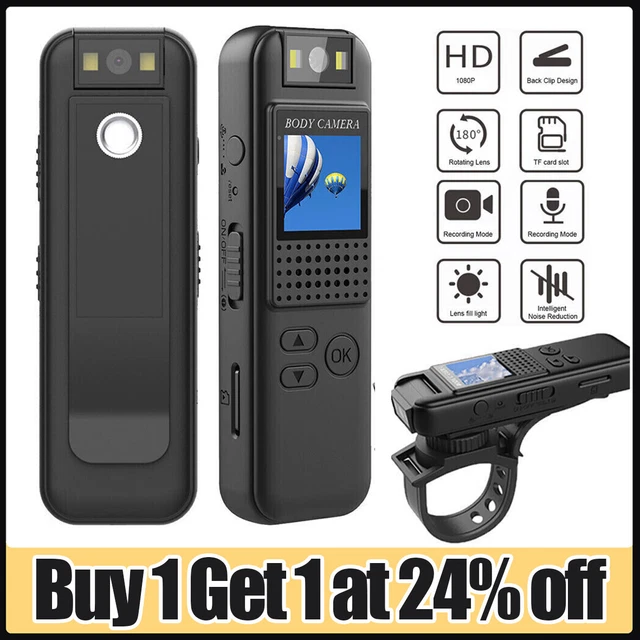 PORTABLE POLICE BODY Camera 1080P Pocket Video Audio Recorder Night ...