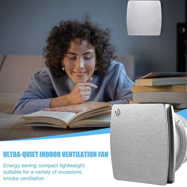BADLÜFTER LEISE MIT Feuchtesensor Nachlauf Bad WC Wand Ventilator ...
