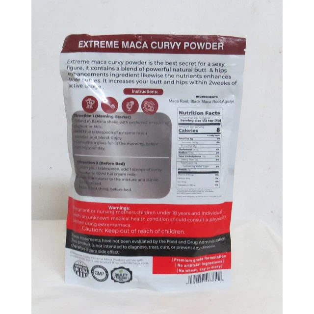 GERMANI EXTREME MACA Curvy Powder For Butt And Hips Enhancement - 454g ...