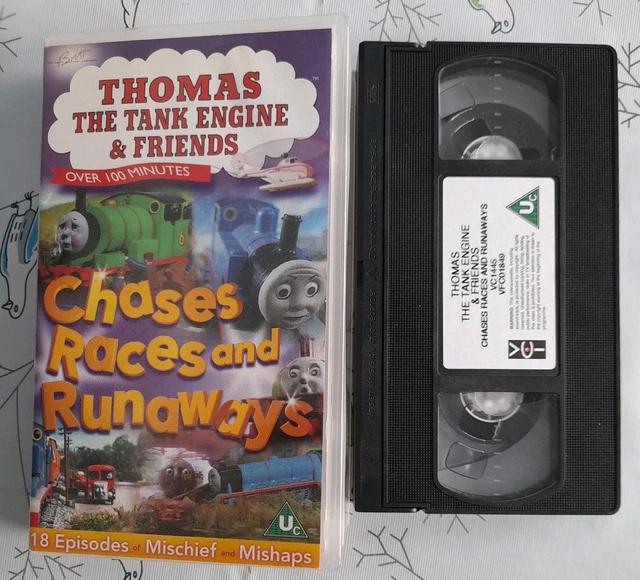 THOMAS THE TANK Engine & Friends - Vhs Video - Chases Races And ...