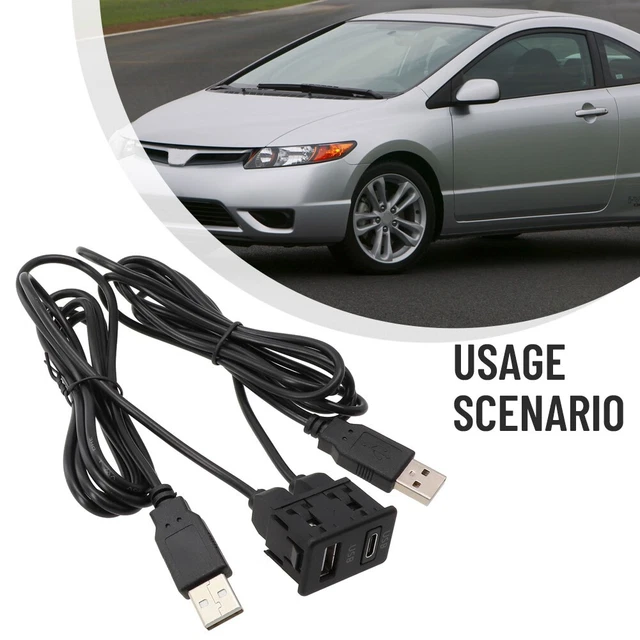 150 CM PANNEAU de port USB bateau auto double adaptateur câble d'extension USBT EUR 14,20 ...