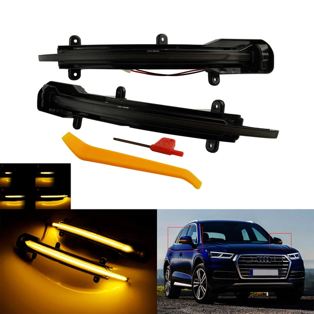 SMOKE LINSE LED Spiegelblinker Blinker Für Audi Q5 SQ5 8R, Q7 LCI SQ7 4L EUR 27,98 - PicClick DE