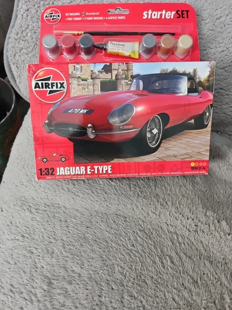 AIRFIX MODEL KIT-JAGUAR E-Type Starter Set A55200 - 1:32-complete-See ...