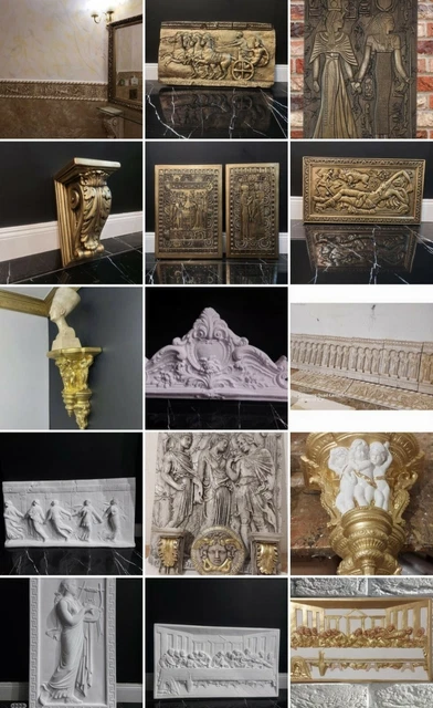 GREEK GODDESS DIANA Stucco Gips Bas Relief Greek Greece Molding £69.16 ...