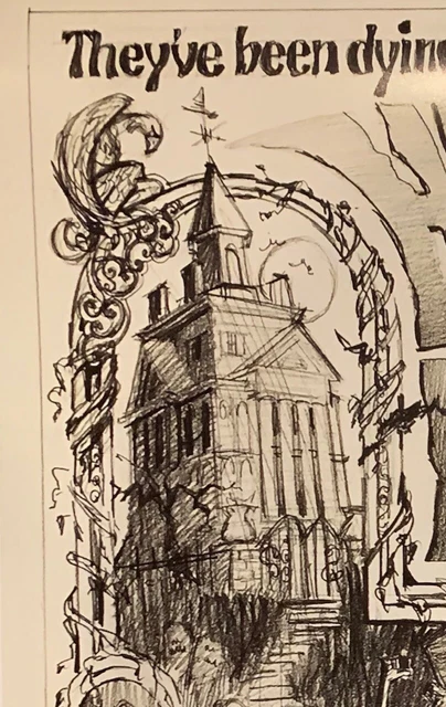 1979 DISNEYLAND HAUNTED Mansion Poster Concept Art Disney Jim ...