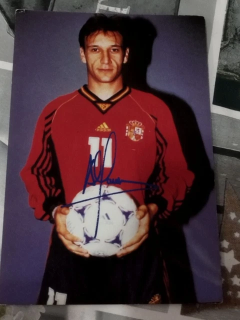 POSTAL ALFONSO PÉREZ Años 90 Autógrafo impreso Selección española de ...