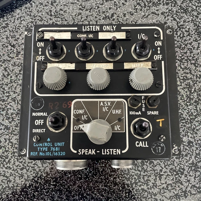 EX-MOD JET ENGINE Aircraft Control Unit Type 7681 Ref No. 10L/16320 £50 ...