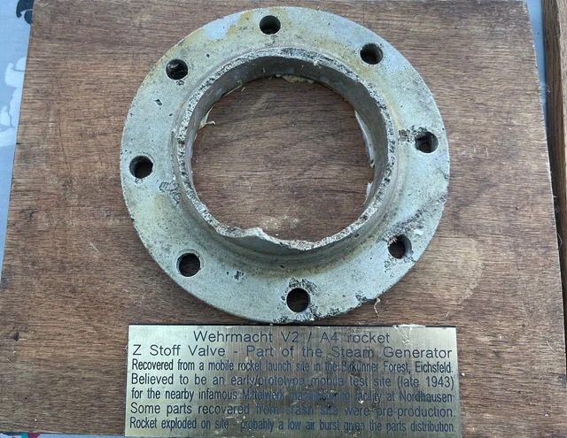 RARE WW2 ORIGINAL GERMAN V2 ROCKET Z Stoff Valve - Part of the Steam ...