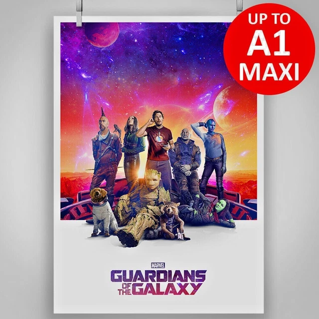 GUARDIANS OF THE Galaxy Vol 3 movie poster - large MAXI A1, A2, A3 ...