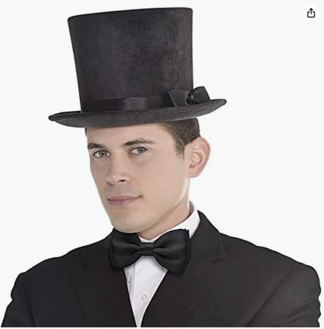 VICTORIAN DELUXE BLACK Top Hat £14.46 - PicClick UK