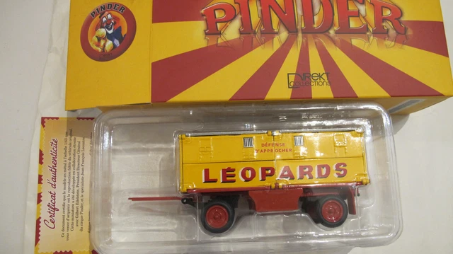 REMORQUE DES LEOPARDS DU CIRQUE PINDER (1957)-(1/43 ème). IXO-DIREKT ...
