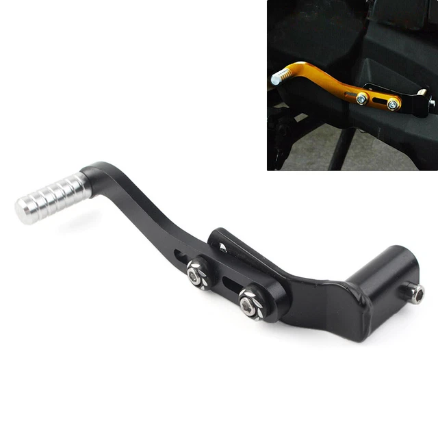 BLACK UNIVERSAL MOTORCYCLE Gear Shift Lever Footrest Pedal Shifter CNC ...