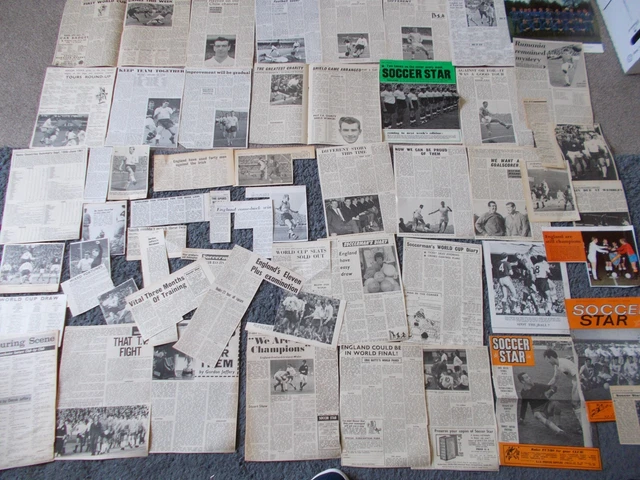 ENGLAND SOCCER STAR magazine cuttings 1960-69 £2.50 - PicClick UK