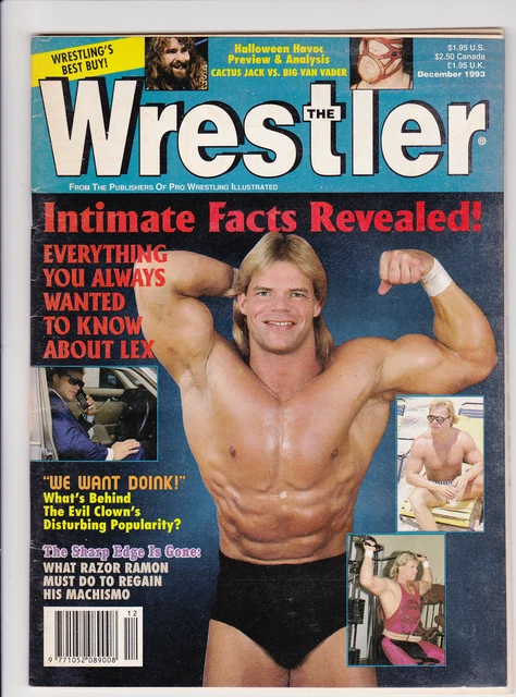 THE WRESTLER MAGAZINE December 1993 Wrestling Lex Luger Doink Razor ...