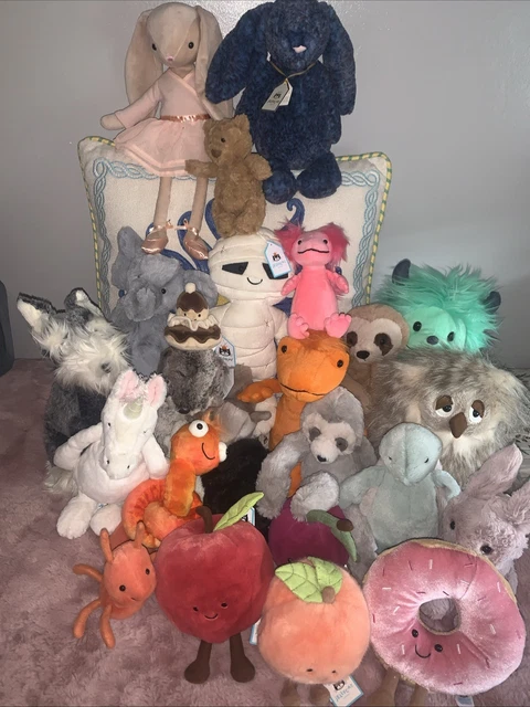 JELLYCAT BUNDLE 26 Pieces BNWT DISCONTINUED delightful Pieces Rare 🌸🐰 £ ...