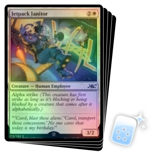 FOIL JETPACK CONCIERGE X4 M/NM Magic: The Gathering MTG Unfinity EUR 1 ...