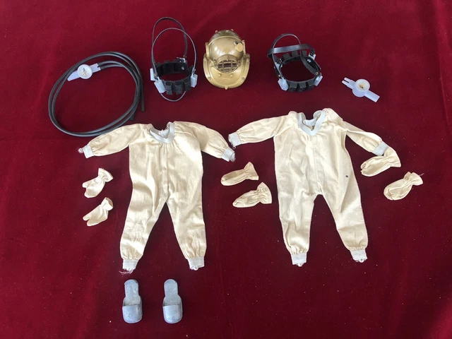 VINTAGE PALITOY ACTION Man Deep Sea Diver Accessories £8.99 - PicClick UK