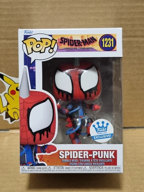 SPIDER-MAN ACROSS THE Spider-Verse Spider-Punk Funko Pop RARE HTF $89. ...