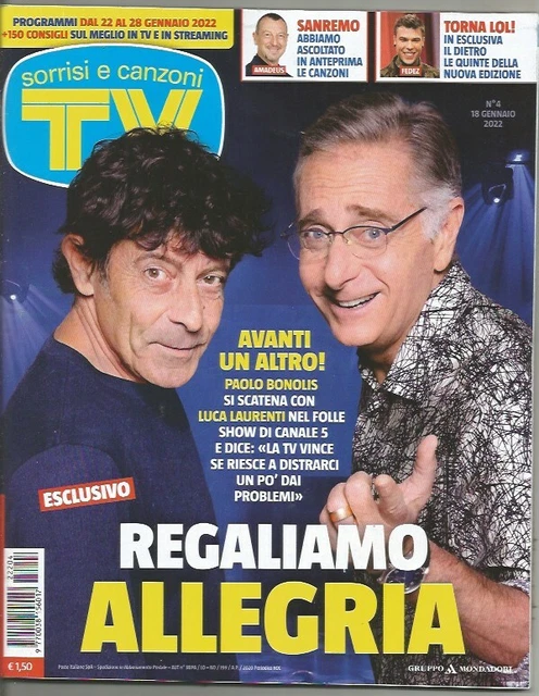 Rivista Settimanale Sorrisi E Canzoni Tv N 4 18 Gennaio 2022 Gruppo
